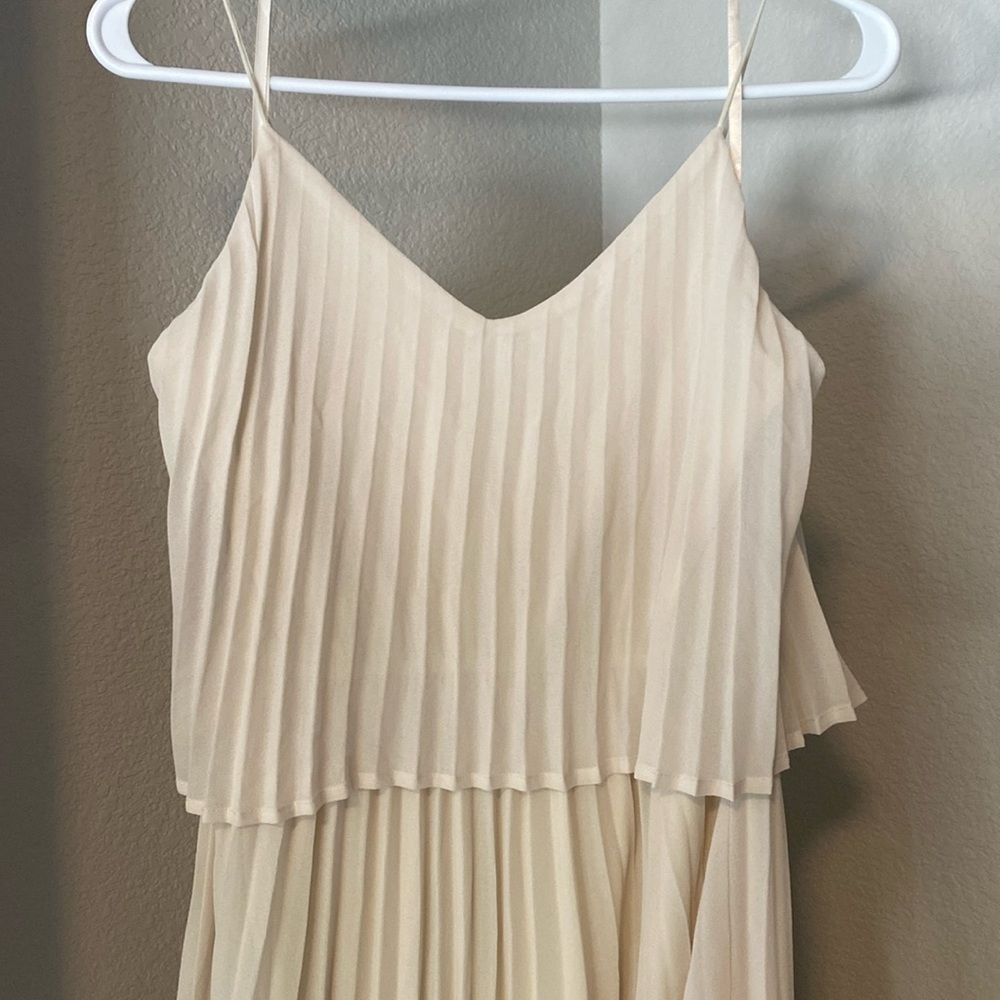 Lined Sheer Dress. Spaghetti Straps. - Gem